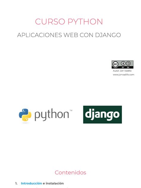 01 Django Introduccion Pdf Python Lenguaje De Programación Software De La Aplicacion