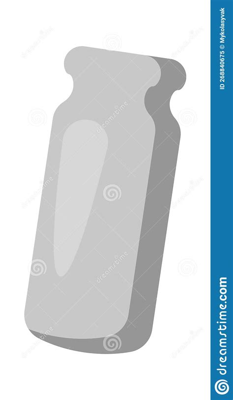 Glass Jar Flat Icon Trash Sorting And Utilization Stock Vector