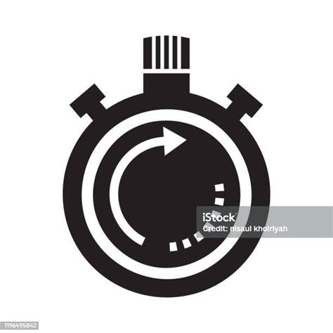 흰색 배경이 있는 시간 또는 시계 아이콘입니다 스톱워치 기호입니다 0명에 대한 스톡 벡터 아트 및 기타 이미지 0명 24 개념 Istock