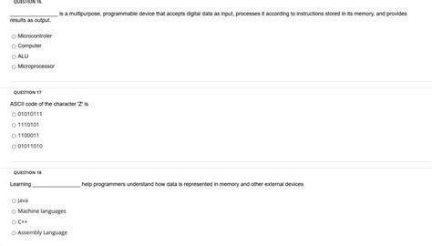 Solved Question 16 Is A Multipurpose Programmable Device