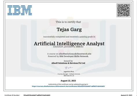 Tejas Garg On Linkedin Ai Ibm Artificialintelligence Careerjourney