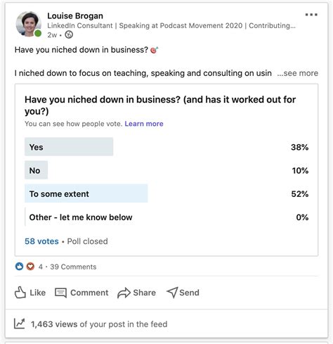 How To Use Linkedin Polls Louise Brogan