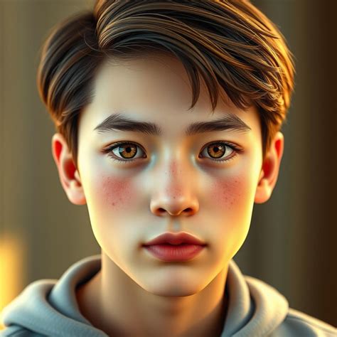 Stunning Hyperrealistic Portrait Of A 17 Year Old