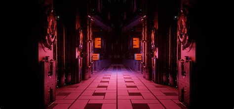 미래 기술 주차 지하 자동차 창고 차고 스튜디오 거친 현대 반사 우주선 터널 복도 전시 공간 시대 블랙 컬러 추상적 배경 산업 실험실 3d 일러스트 0명에 대한 스톡 사진