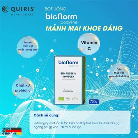 Bột Uống Quiris Bionorm Bodyline 700g Pulver Mảnh Mai Khoe Dáng Gia