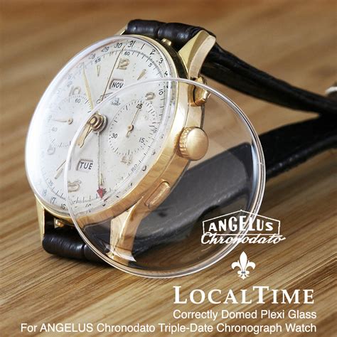 Replacement Domed Plexiglass For Angelus Chronodato Triple Date