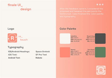 Re Touch UI Design Study On Behance
