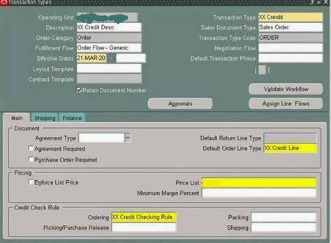 ORACLE MASTERMINDS Credit Check Functionality In Order Management