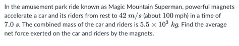 In The Amusement Park Ride Known As Magic StudyX