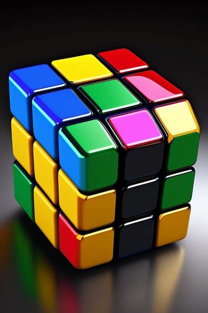 Premium Ai Image Rubix Cube