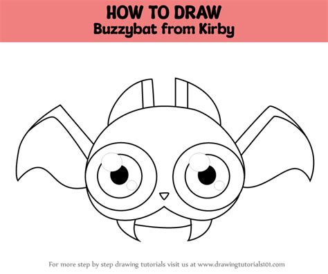 How To Draw Buzzybat From Kirby Kirby Step By Step DrawingTutorials Com