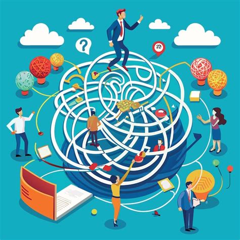 Premium Vector Complex Messy Connected Lines As Concept Of Chaos