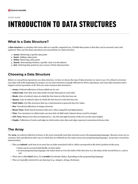 introduction to data structure pdf