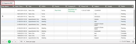 How To Enable Export To PDF On Calendar List In Sage CRM Sage CRM Tips Tricks And Components