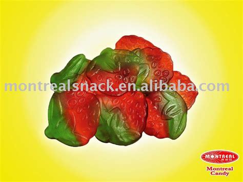 Strawberry Fruit Shaped Candy China Montreal Price Supplier 21food