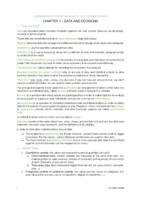 stat full summary pdf download