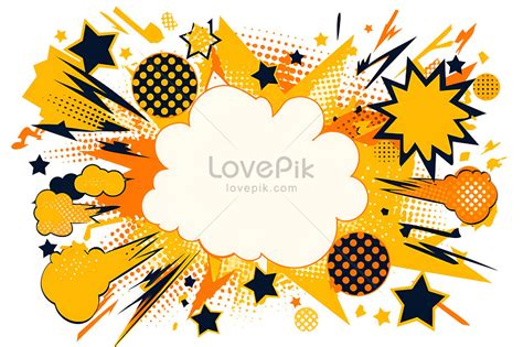 만화 거품 폭발 일러스트 무료 다운로드 Lovepik