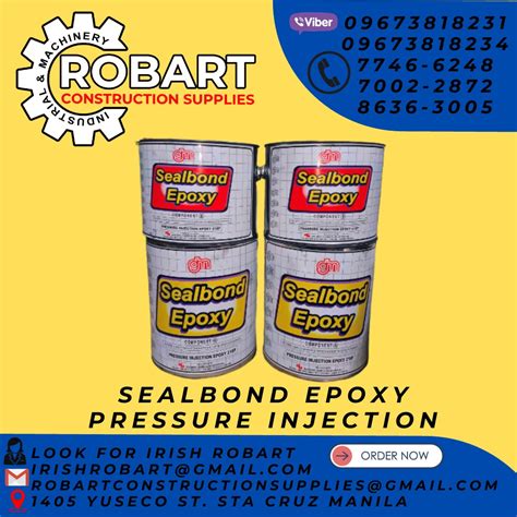 Sealbond Epoxy Pressure Injection Commercial And Industrial Construction Tools And Equipment On