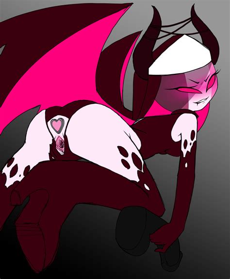 Rule 34 Anal B23 Biting Lip Buttplug Buttplug In Anus Demon Girl