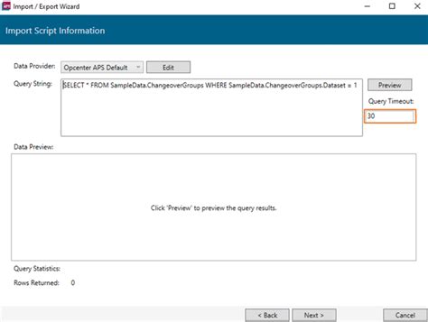 Execution Timeout Expired
