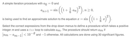 A Simple Iteration Procedure With A00 And