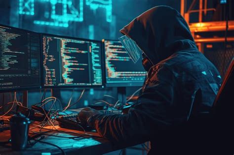 Premium Ai Image Hacker Hacking Unauthorized Access Cyber Security