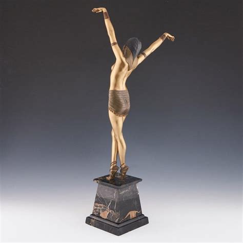 Egyptian Dancer Original Bronze Sculpture By Demetre Chiparus For