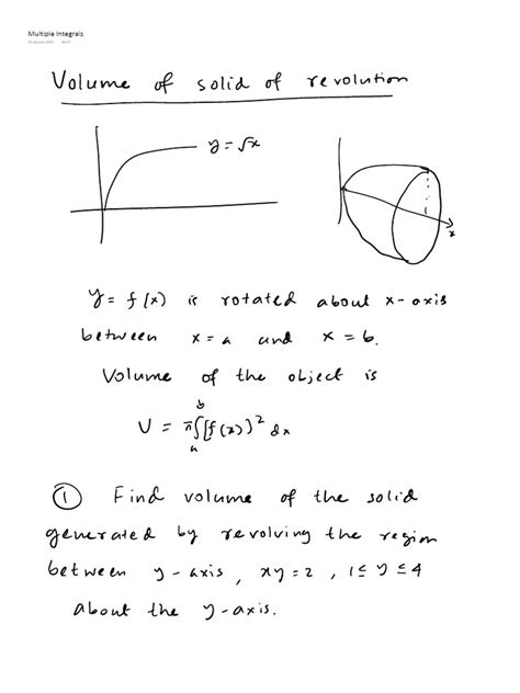 Multiple Integrals Pdf