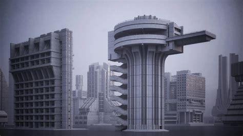 Brutalist Kitbash3d Brutalist Building Space Architecture Brutalist Kitbash3d Brutalist Building Space Architecture
