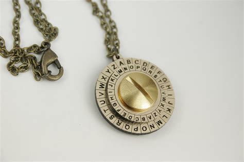 Cipher Wheel Decoder Necklace Ceasar Cipher Disk Secret