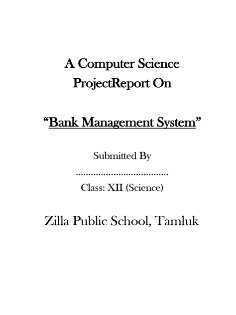 bank management system pdf databases table database