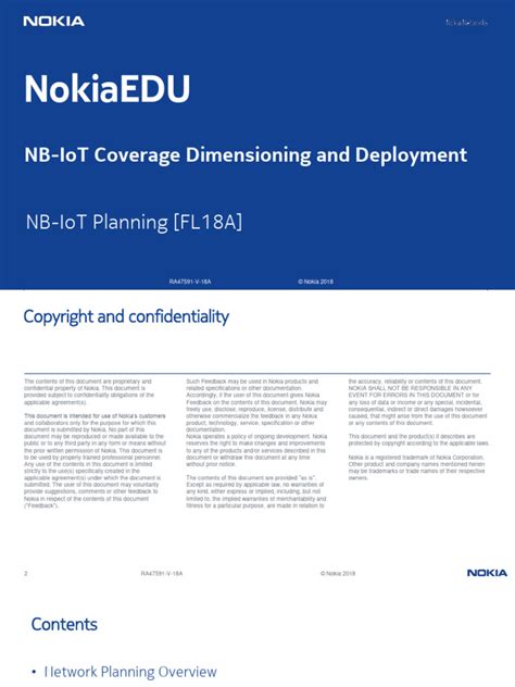 Ra47591 V 18a Le01 Nb Iot Coverage Dimensioning Pdf Lte