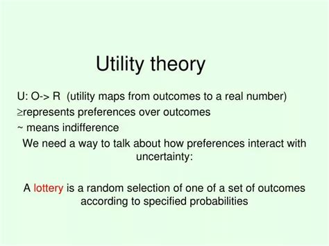 PPT Utility Theory PowerPoint Presentation Free Download ID