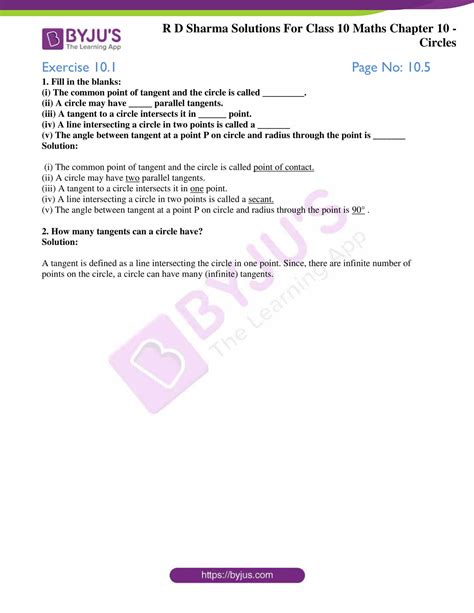 RD Sharma Solutions For Class 10 Maths Updated For 2023 24 Chapter 10