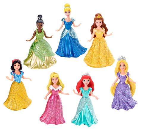 Disney Princess 7 Pack Small Doll Magic Clip