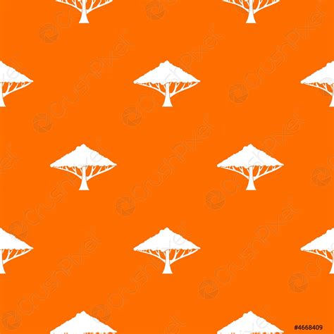 Tree With A Spreading Crown Pattern Seamless Stock Vector 4668409 Crushpixel