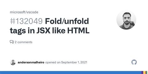 Foldunfold Tags In Jsx Like Html · Issue 132049 · Microsoftvscode · Github