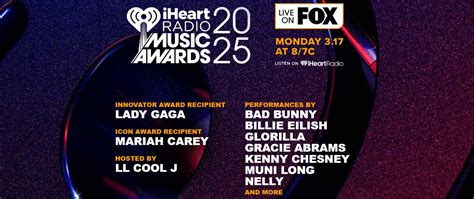 2025 Iheartradio Music Awards Previewviewing Guide Nominees And More