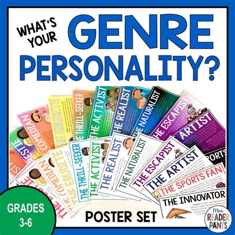 Elementary Genre Personality Posters Genre Personality Quiz Posters