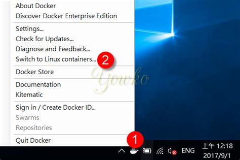 在 Windows Server 2016 上使用 Linux Container Yowkos Notes