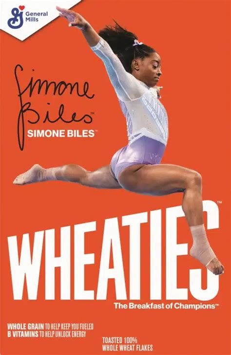 Wheaties Features Simone Biles on Its Cereal Box Again
