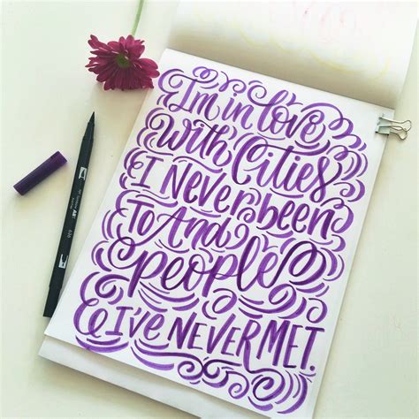 Lettering Week Big Bold And Colorful Lettering With Maia Tombow