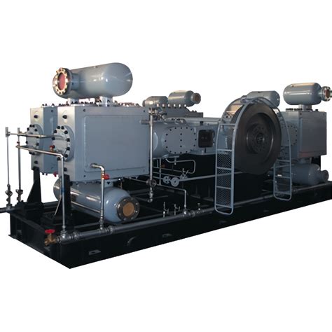 Synthesis Gas Compressor Explosion Proof Motor Piston Displacement Reciprocating Gas Booster