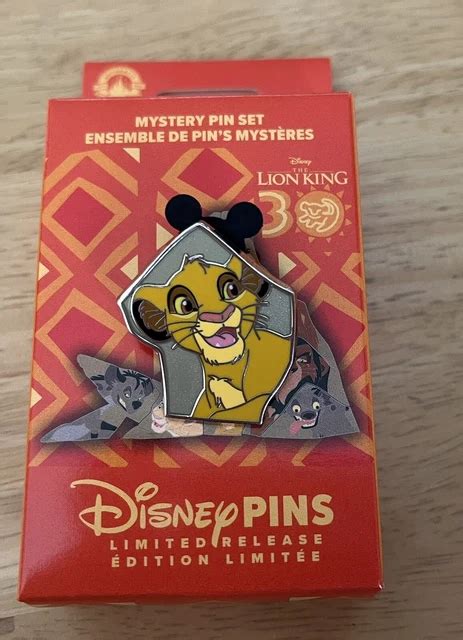 Disney Lion King Mystery Pin Th Anniversary Simba Only Puzzle Collection Picclick Uk