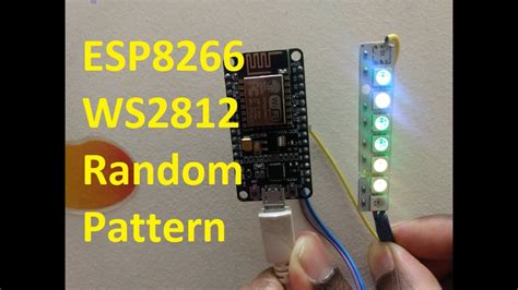 Esp8266 Ws2812 Led Strip Random Color Pattern In 10 Lines Of Code