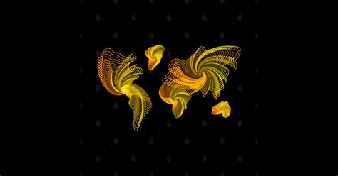 World Map Echo Map Sticker Teepublic