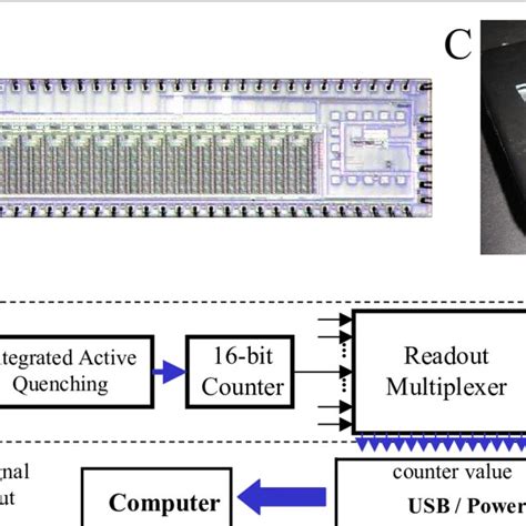 Photon Counting Detector Array A Micrograph Of The 16 Element Array Download Scientific