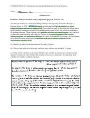 Statistical Concepts And Methods In Social Sciences Problem Course Hero