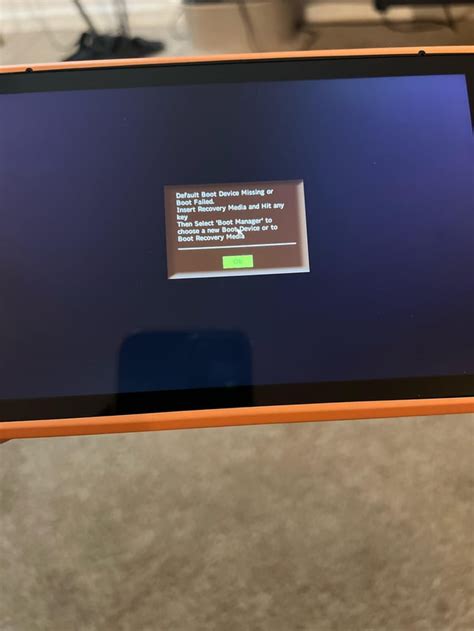 “default Boot Device Missing Or Boot Failed” Rsteamdeck