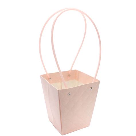 상품 상세보기 종이쇼핑백 방수 종이 쇼핑백222핑크12cm용사다리형中10개명품백